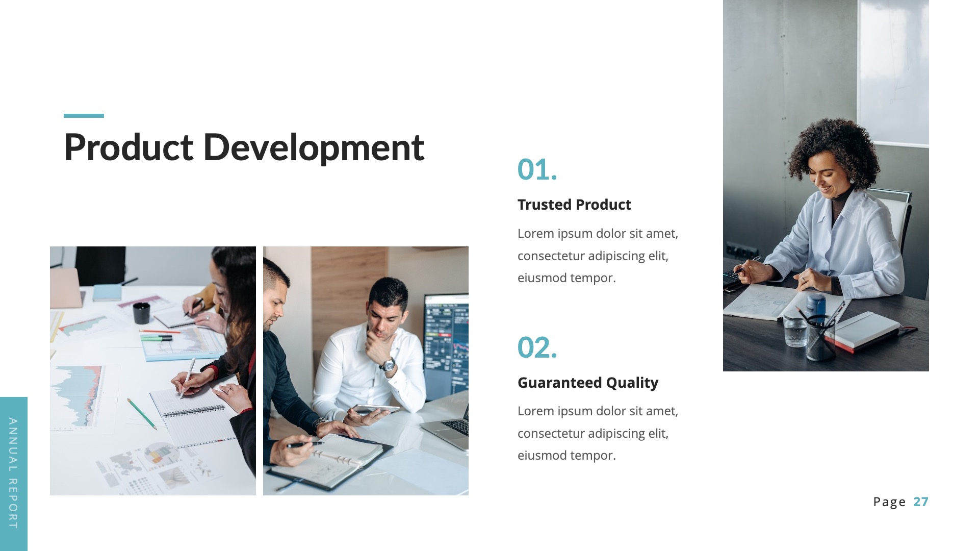 Gate - Annual Report Presentation PowerPoint, Presentation Templates