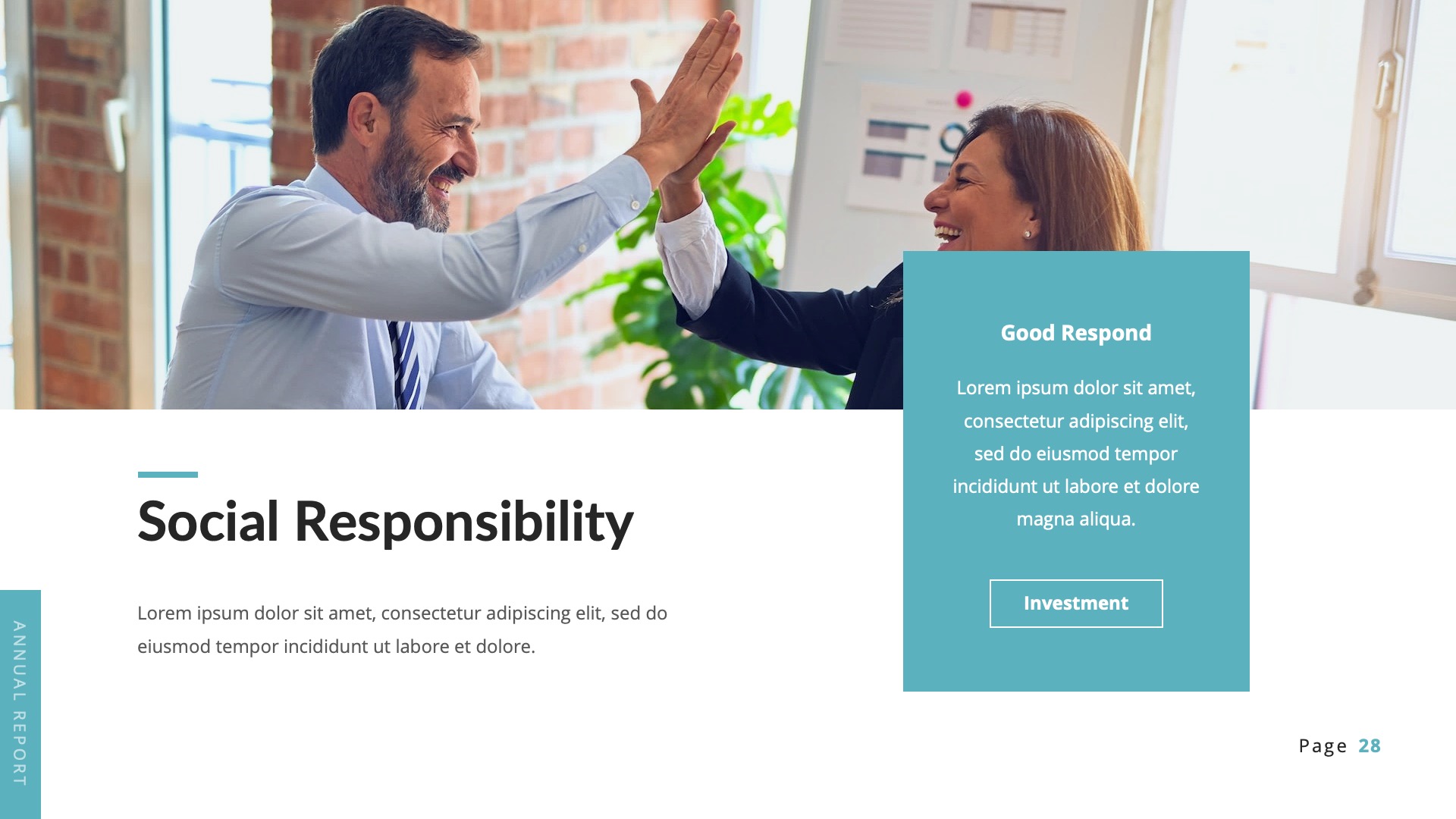 Gate - Annual Report Presentation PowerPoint, Presentation Templates