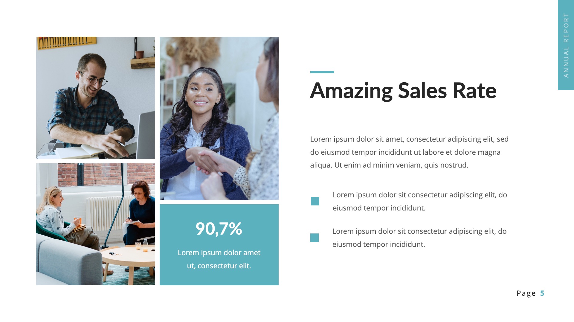 Gate - Annual Report Presentation PowerPoint, Presentation Templates