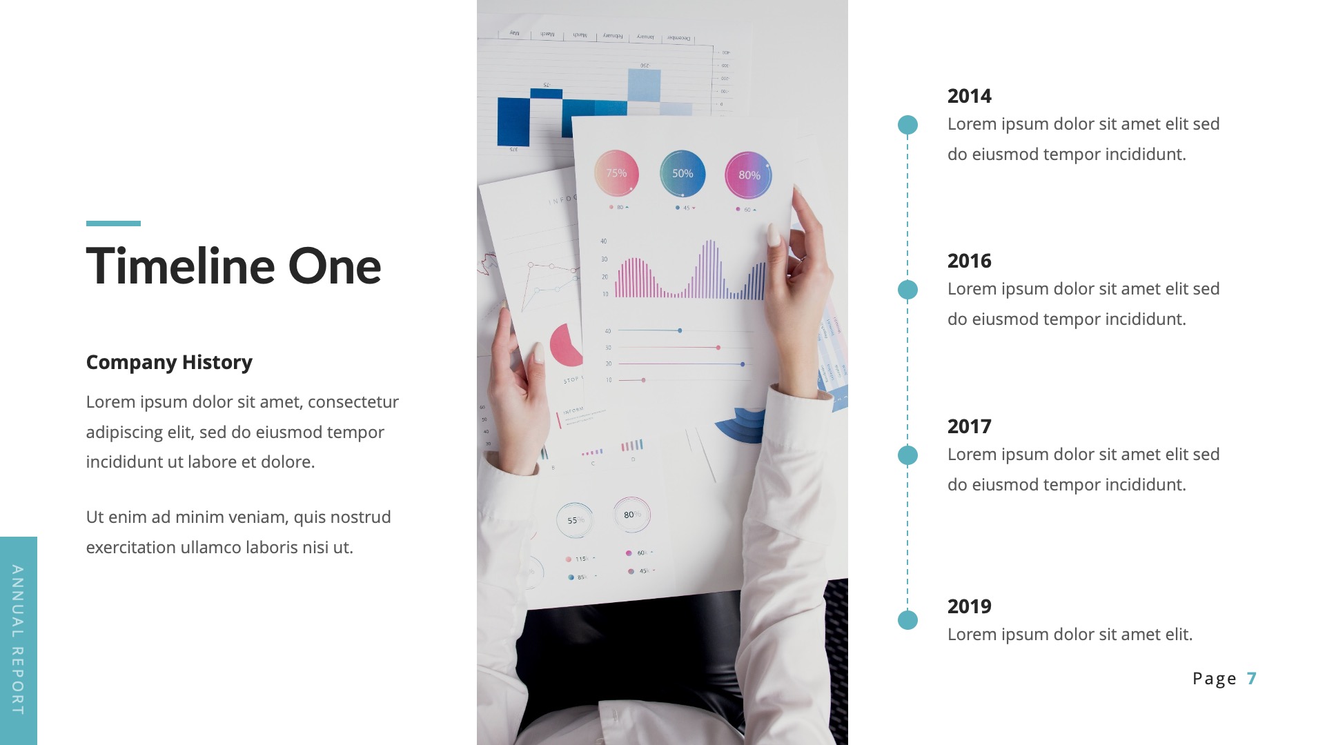 Gate - Annual Report Presentation PowerPoint, Presentation Templates