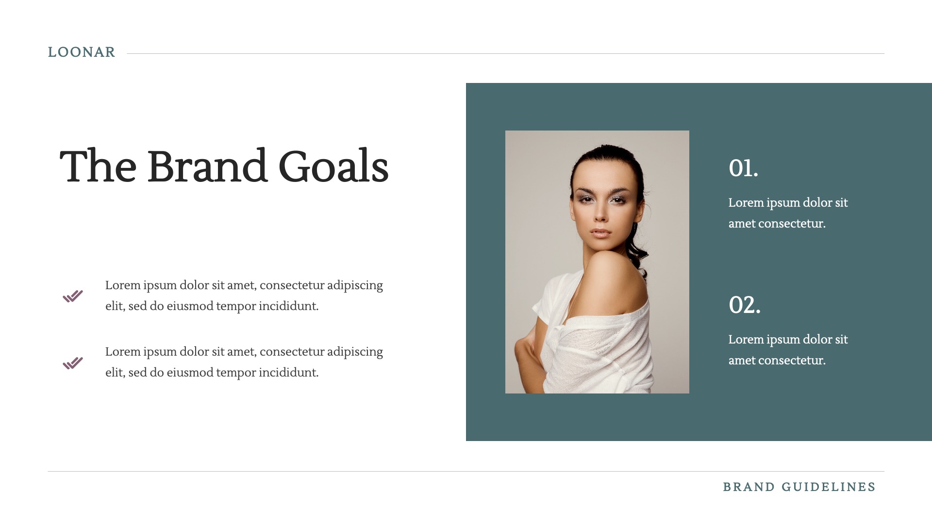 Loonar - Brand Guidelines Presentation PowerPoint, Presentation Templates