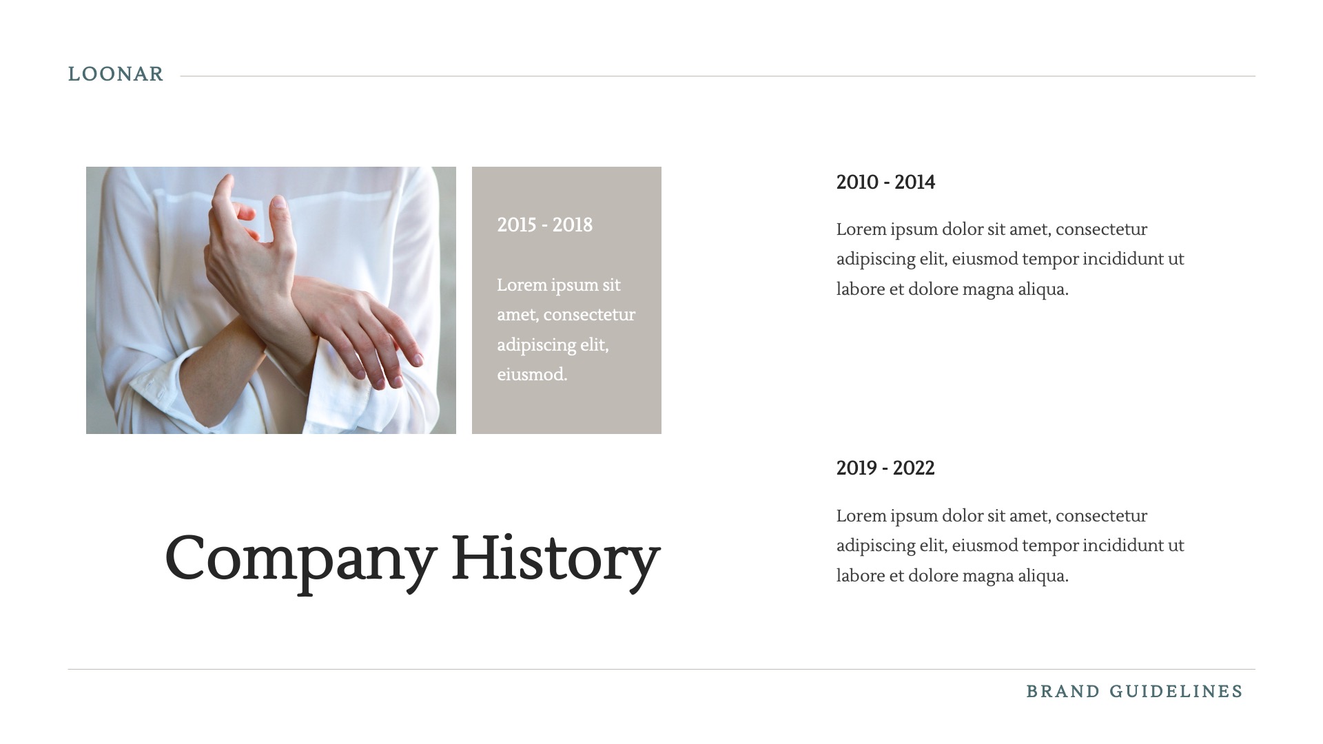 Loonar - Brand Guidelines Presentation PowerPoint, Presentation Templates