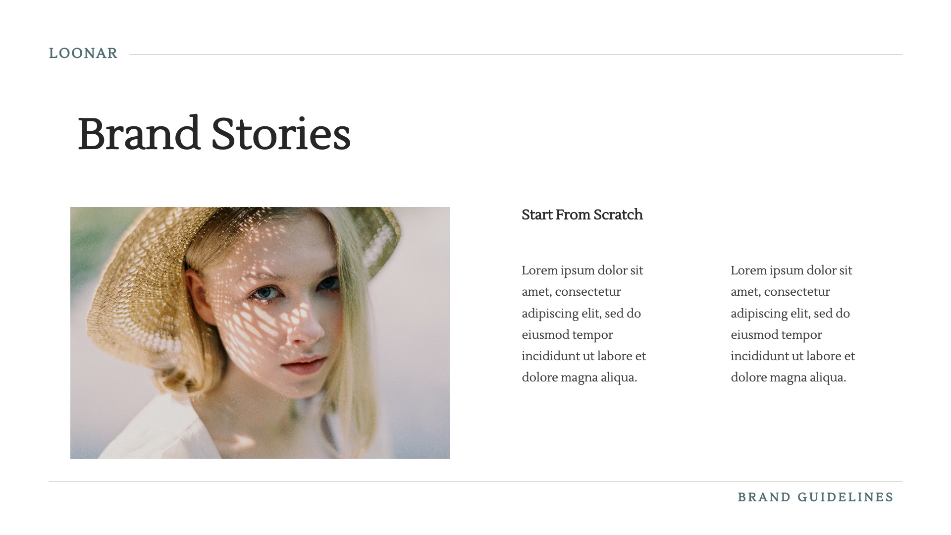 Loonar - Brand Guidelines Presentation Keynote, Presentation Templates