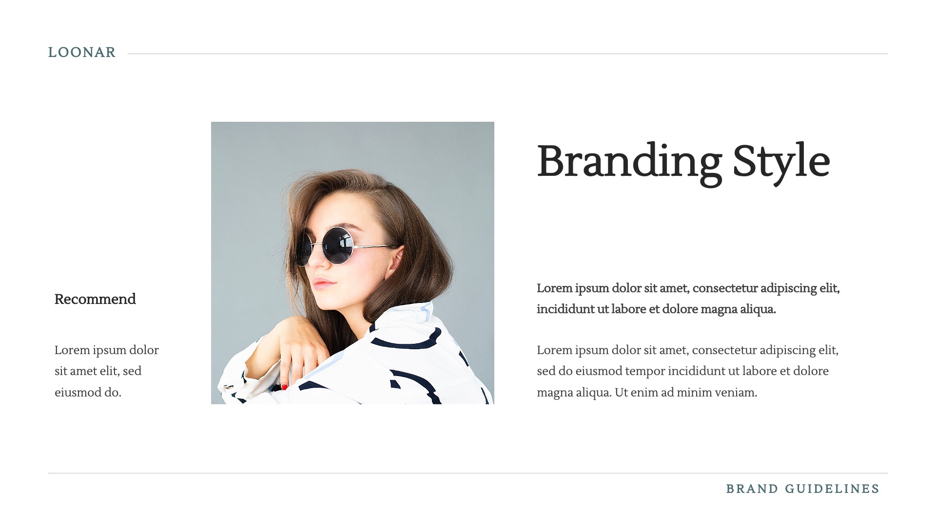 Loonar - Brand Guidelines Presentation Keynote, Presentation Templates