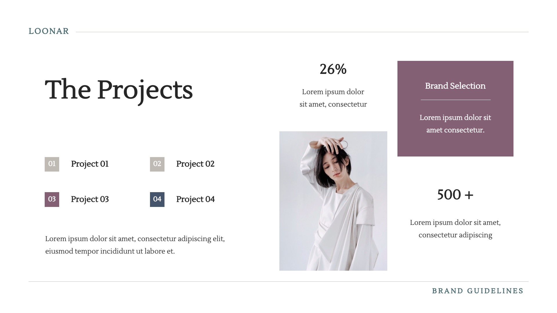 Loonar - Brand Guidelines Presentation Keynote, Presentation Templates