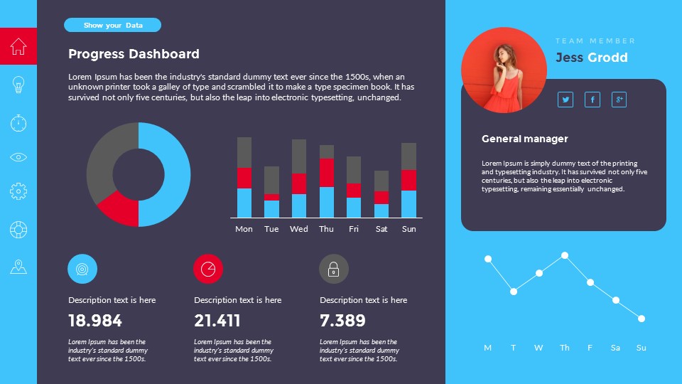 Hello DATA Dashboards PowerPoint Presentation Template, Presentation ...