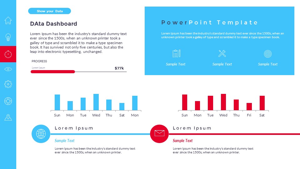 Hello DATA Dashboards PowerPoint Presentation Template, Presentation ...