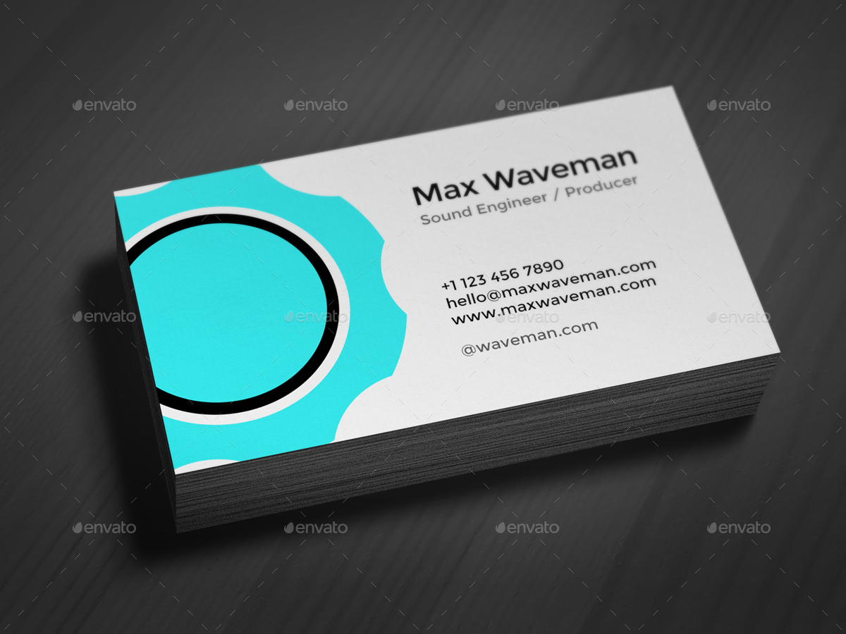 DJ / Sound Engineer Business Card Template, Print Templates | GraphicRiver