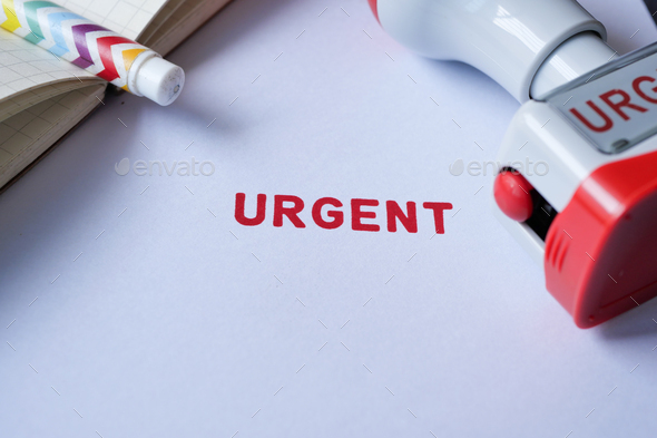 Red URGENT word stamp on a white paper Stock Photo by towfiqu98 | PhotoDune