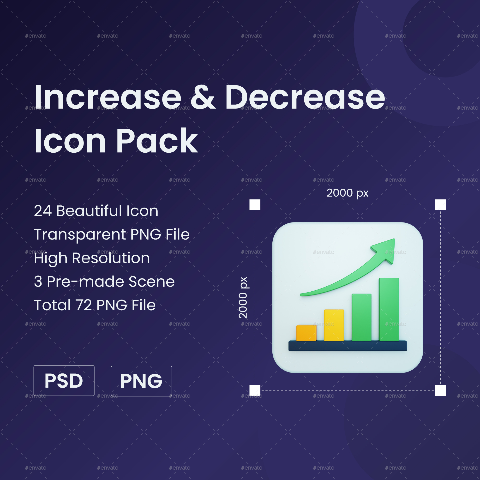Increase and Decrease Icon Pack, Graphics | GraphicRiver