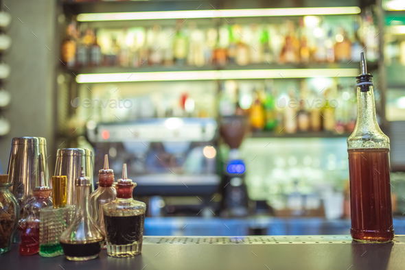 The bar counter with an equipment Stock Photo by artemp3 | PhotoDune