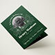 Green Hand Drawn Funeral Program, Print Templates | GraphicRiver