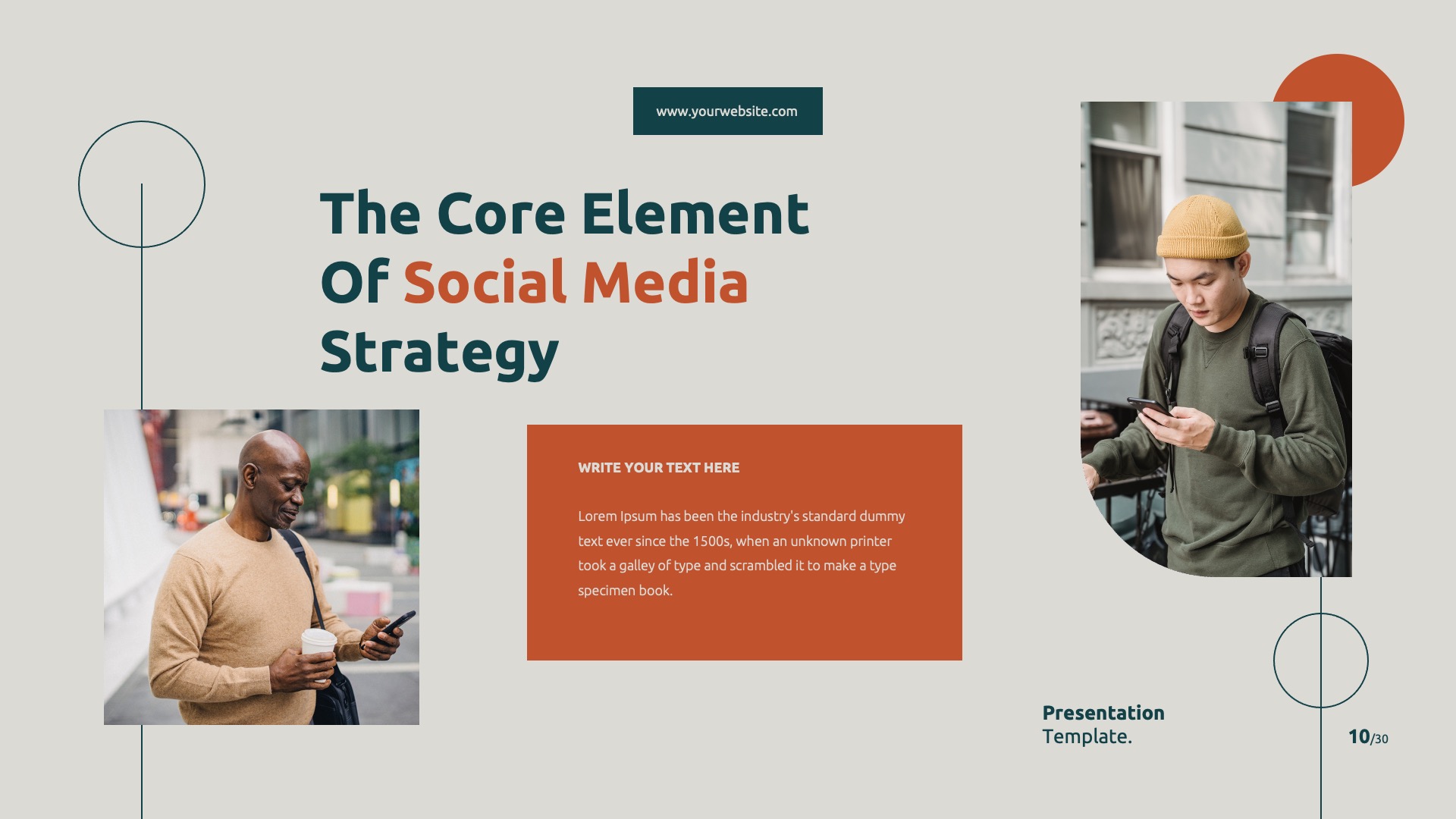 Social Media Strategy PowerPoint Template, Presentation Templates ...