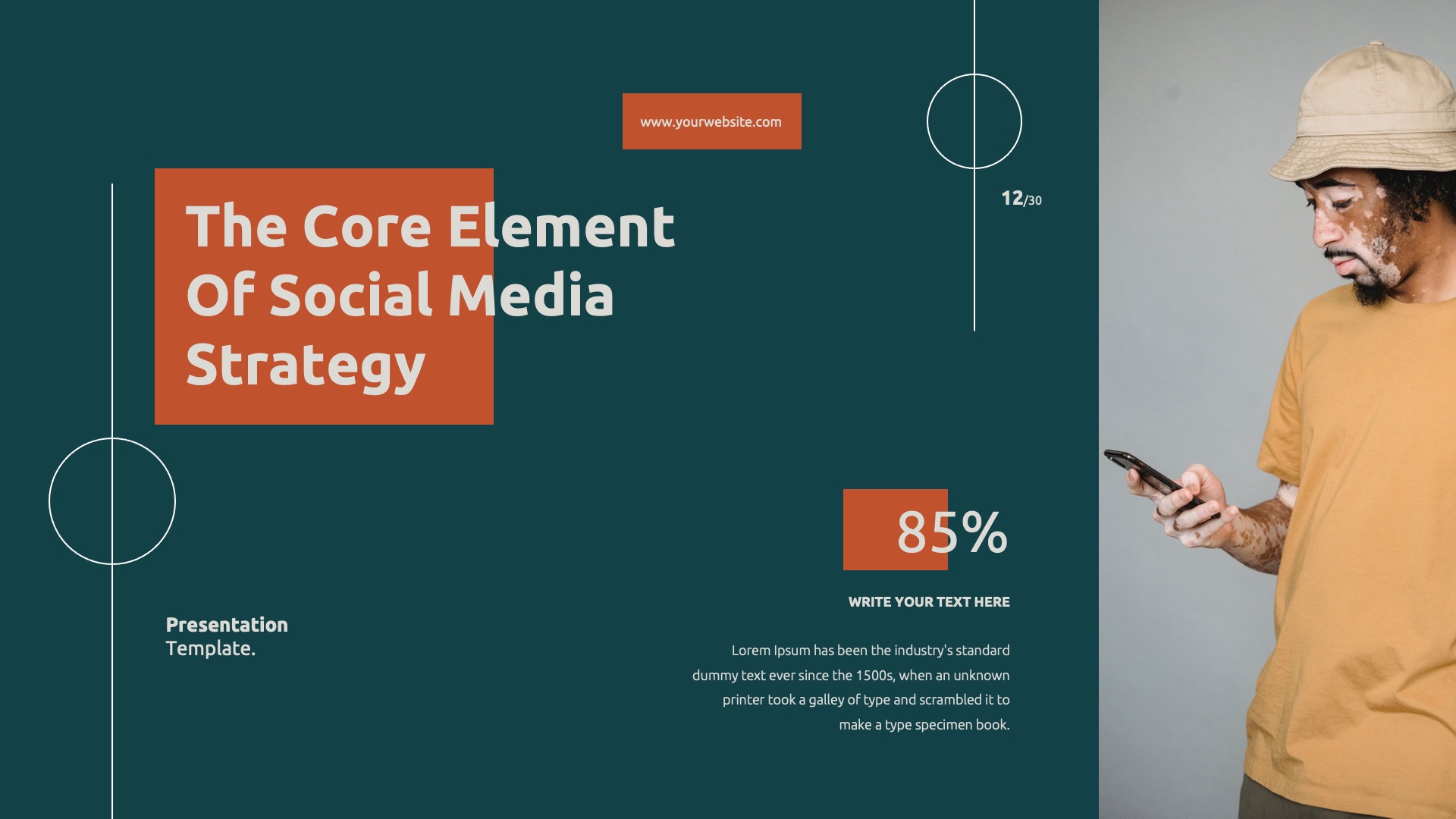 Social Media Strategy PowerPoint Template, Presentation Templates ...