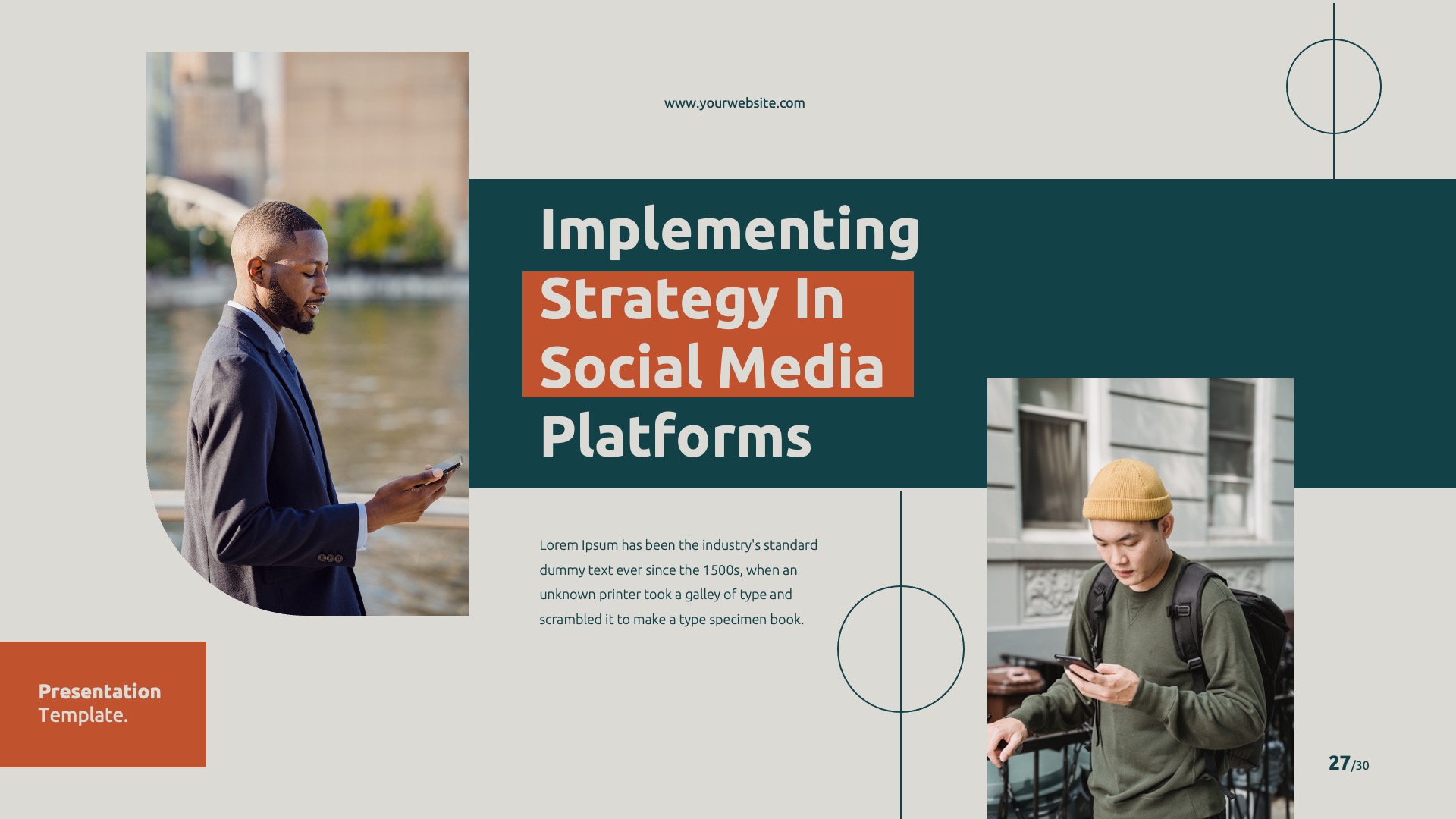 Social Media Strategy PowerPoint Template, Presentation Templates ...