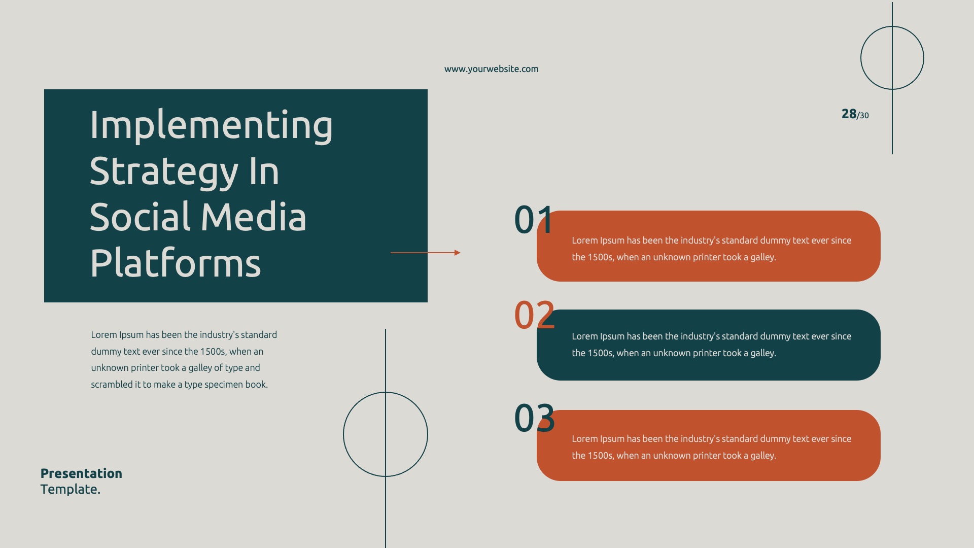 Social Media Strategy PowerPoint Template, Presentation Templates ...