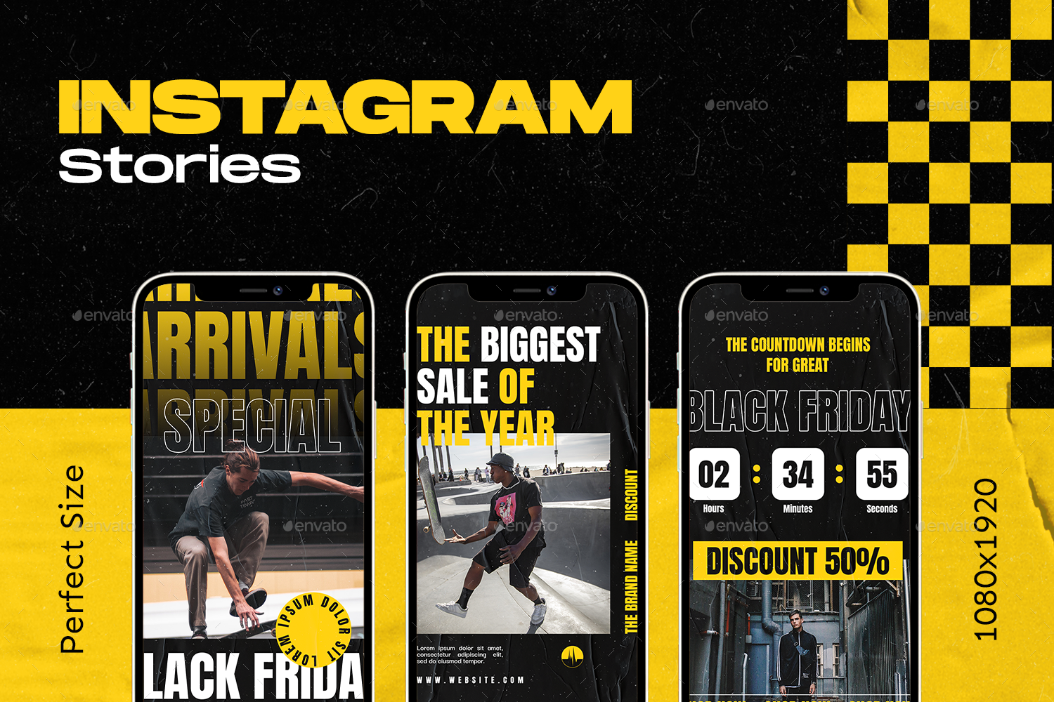 Saleout Blackfriday Instagram Template, Web Elements | GraphicRiver