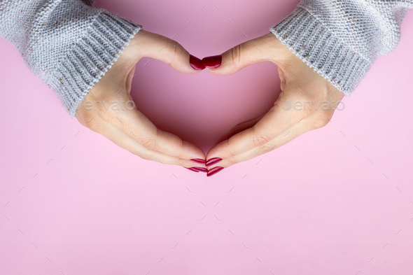 Female hands making heart symbol Stock Photo by Bykfa | PhotoDune