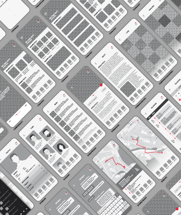 Mobile App Screen UIUX Design Template, Web Elements | GraphicRiver