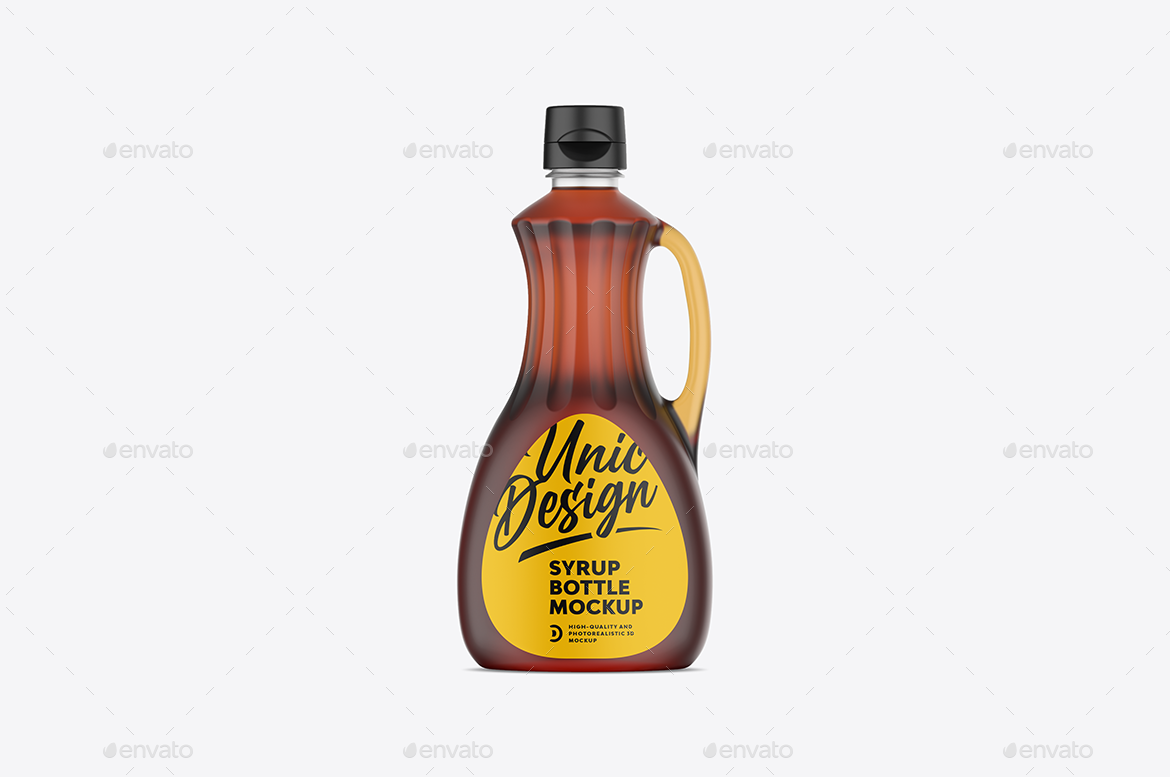 Syrup Bottle Mockup, Graphics | GraphicRiver