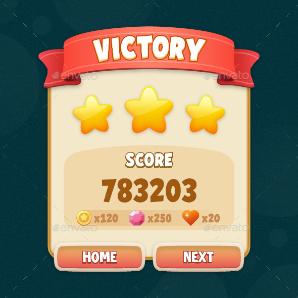 Game UI Kit In Cartoon Style, Game Assets | GraphicRiver