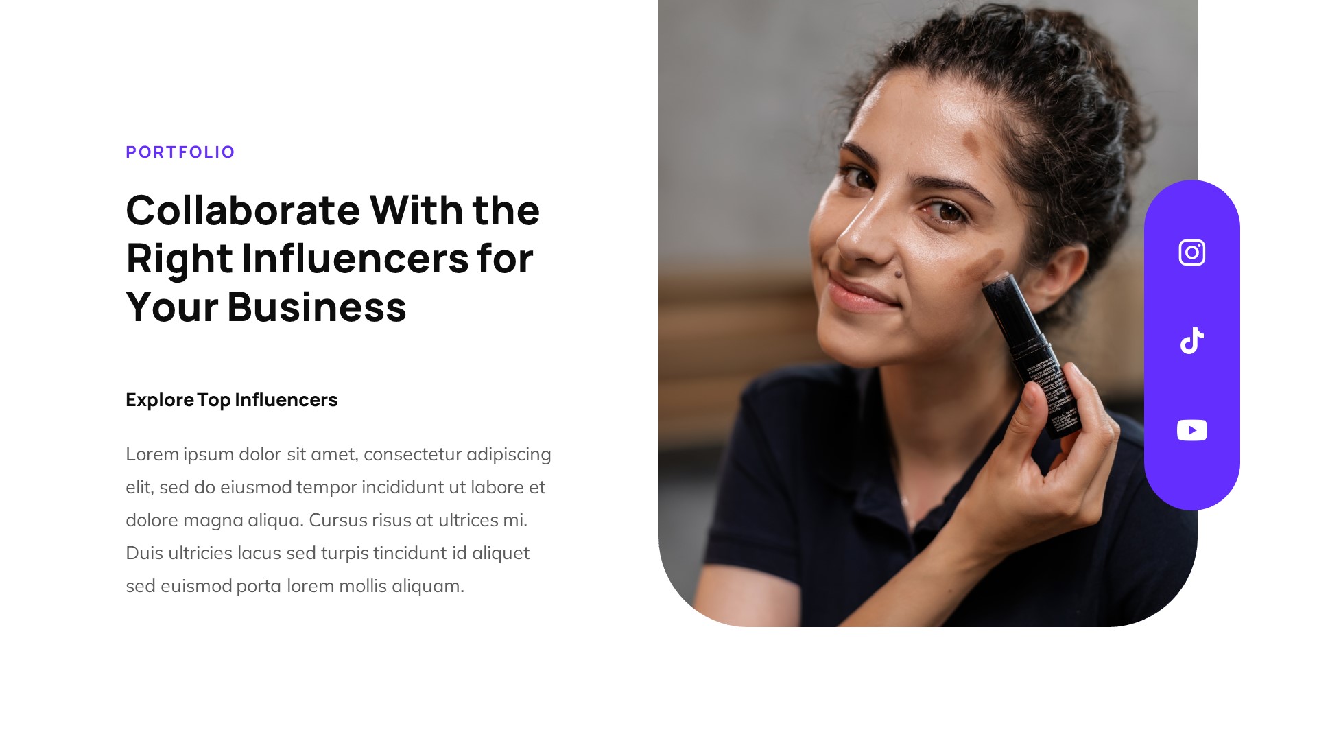 Influence - Influencer & Content Creator PowerPoint Template ...