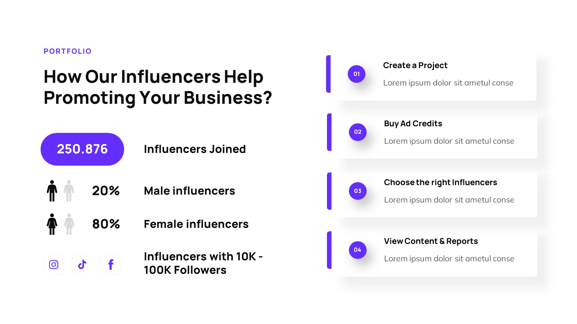 Influence - Influencer & Content Creator PowerPoint Template ...