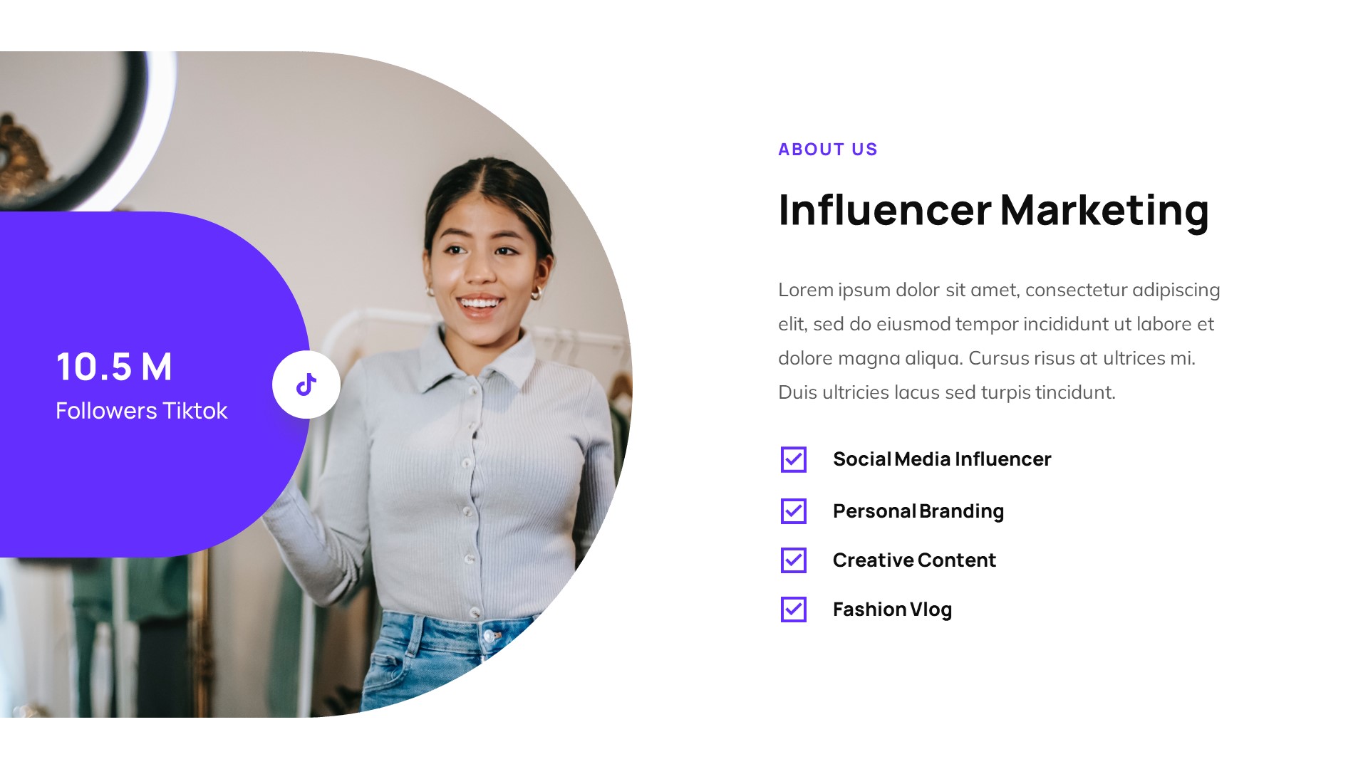 Influence - Influencer & Content Creator PowerPoint Template ...