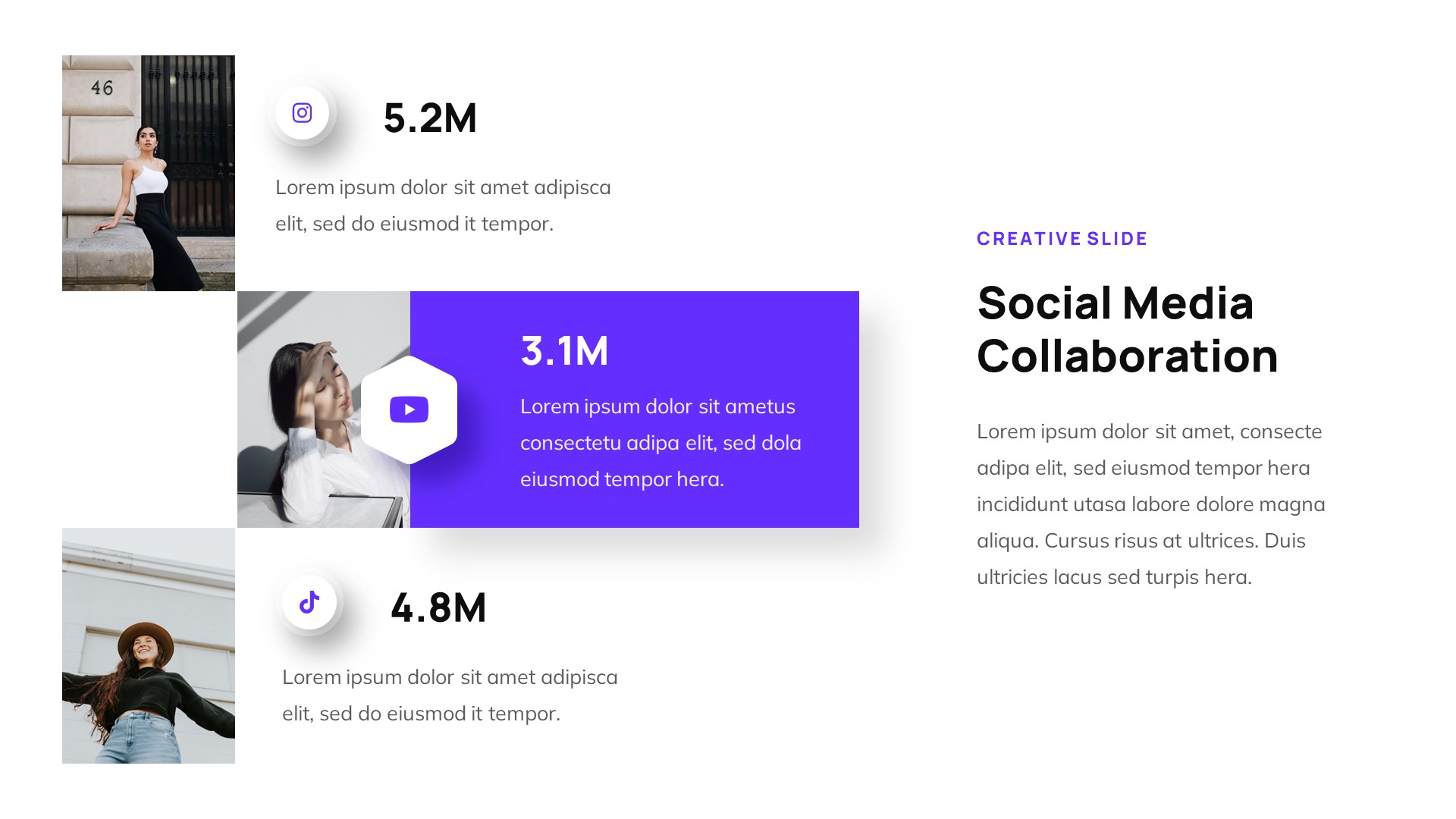 Influence - Influencer & Content Creator Google Slides Template ...