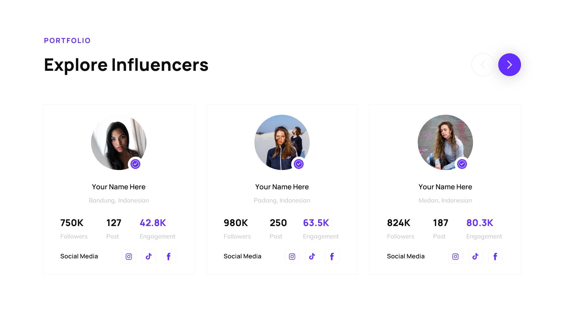 Influence - Influencer & Content Creator Google Slides Template ...