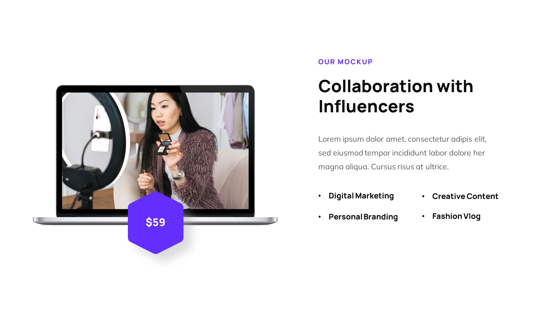 Influence - Influencer & Content Creator Google Slides Template ...