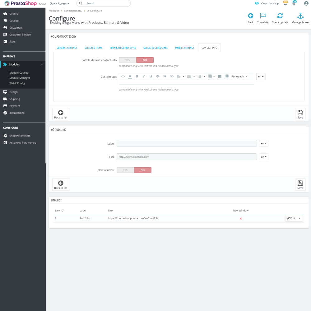 Extended Mega Menu with Products, Banners and Videos by Bonpresta | CodeCanyon