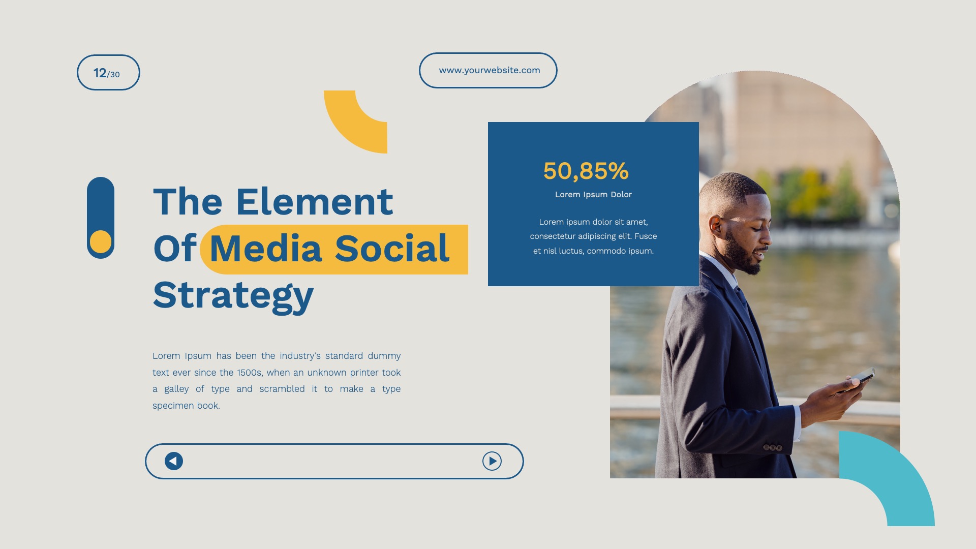 Social Media Strategy PowerPoint Template, Presentation Templates ...