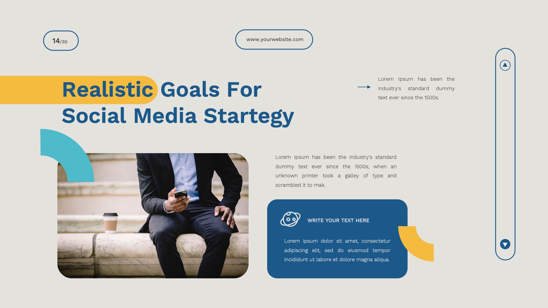 Social Media Strategy Google Slides Template, Presentation Templates
