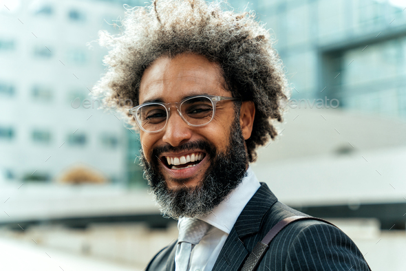 Young entrepreneur business man outside his office Stock Photo by ...