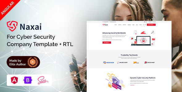 Naxai - Angular 15+ Cyber Security Services Agency Template by EnvyTheme