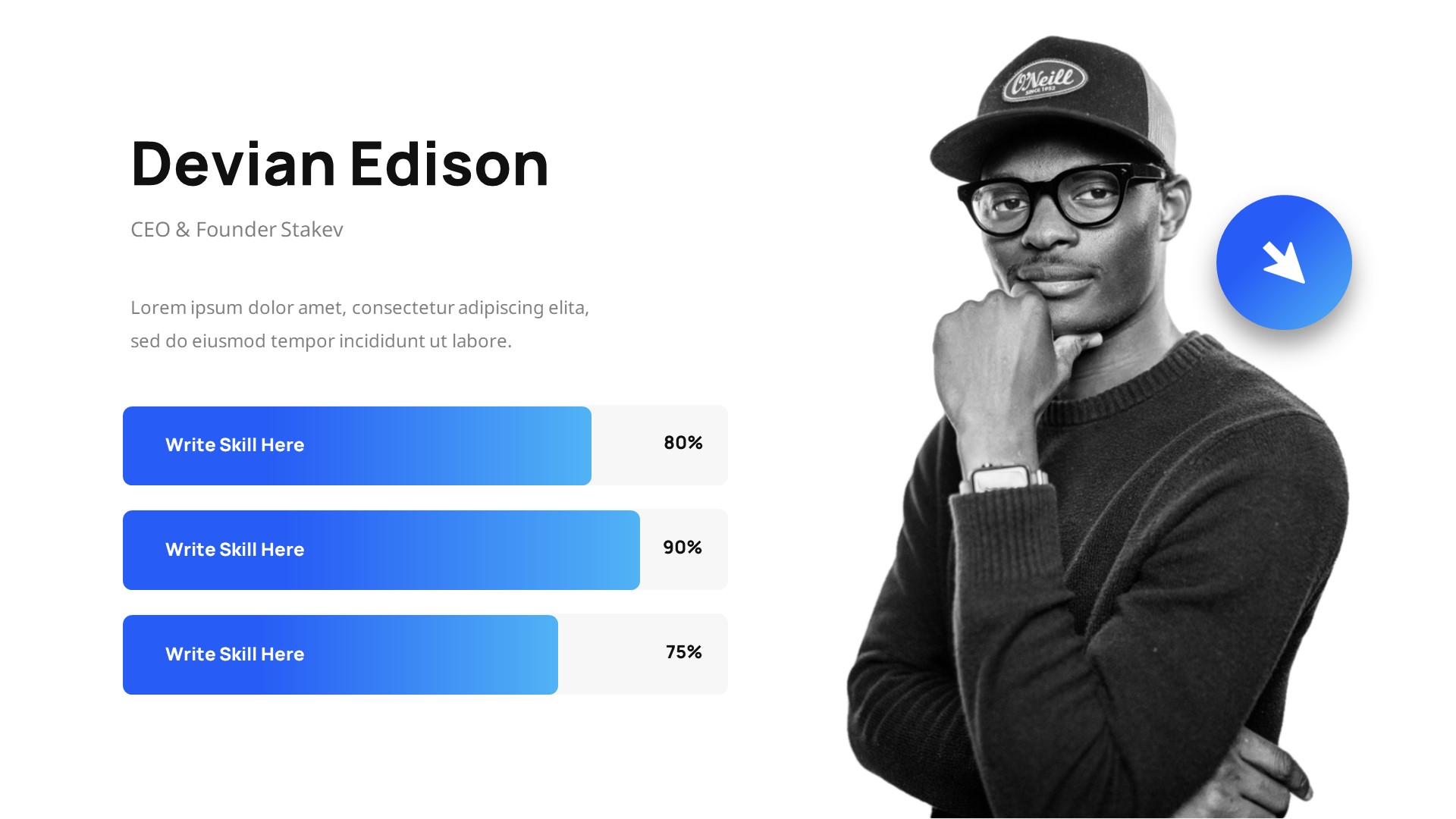 Stakev - Pitch Deck Modern PowerPoint Template, Presentation Templates