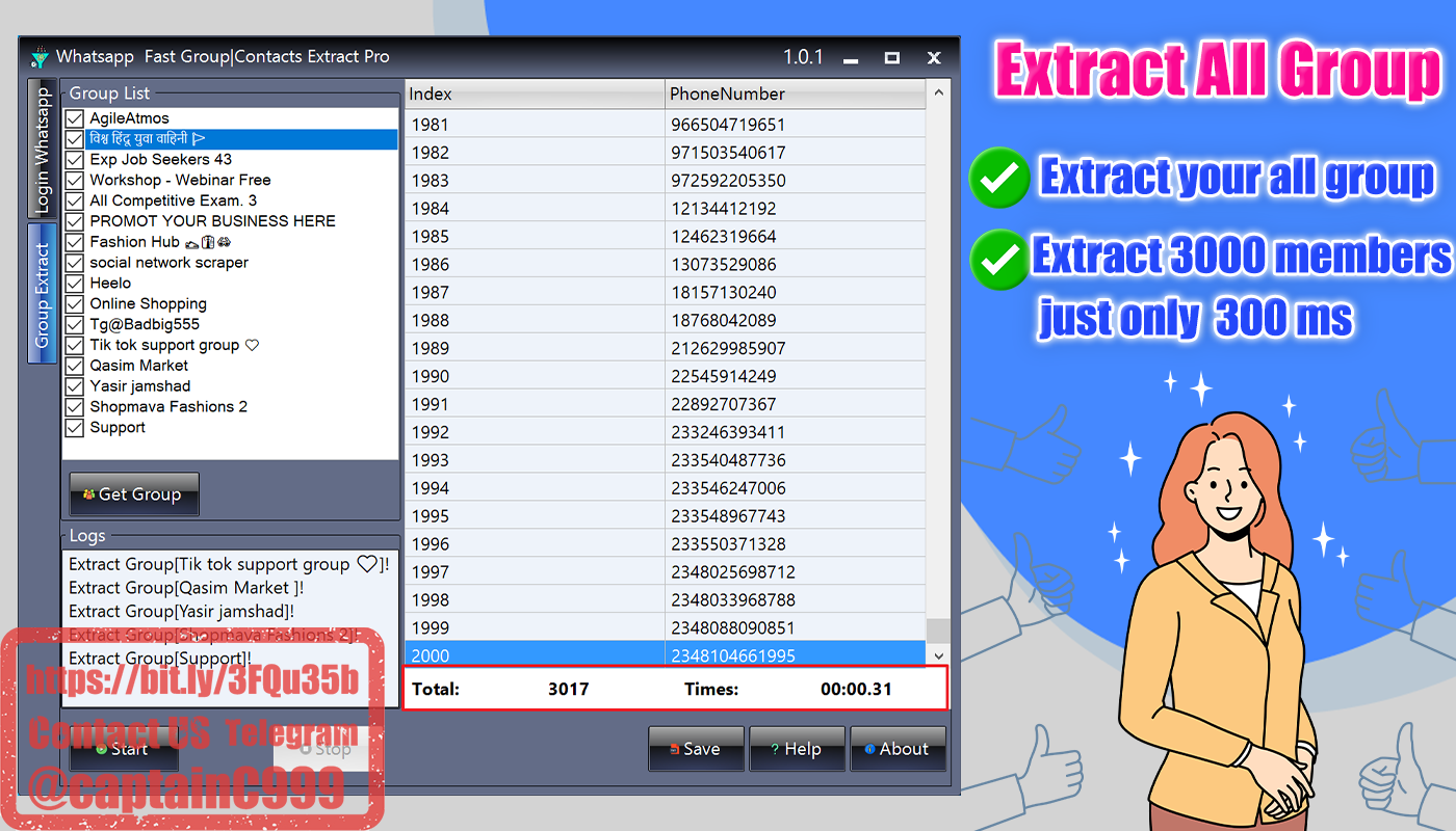 Whatsapp Fast Group Extract Pro 3.0.2 by IonicStudio | CodeCanyon