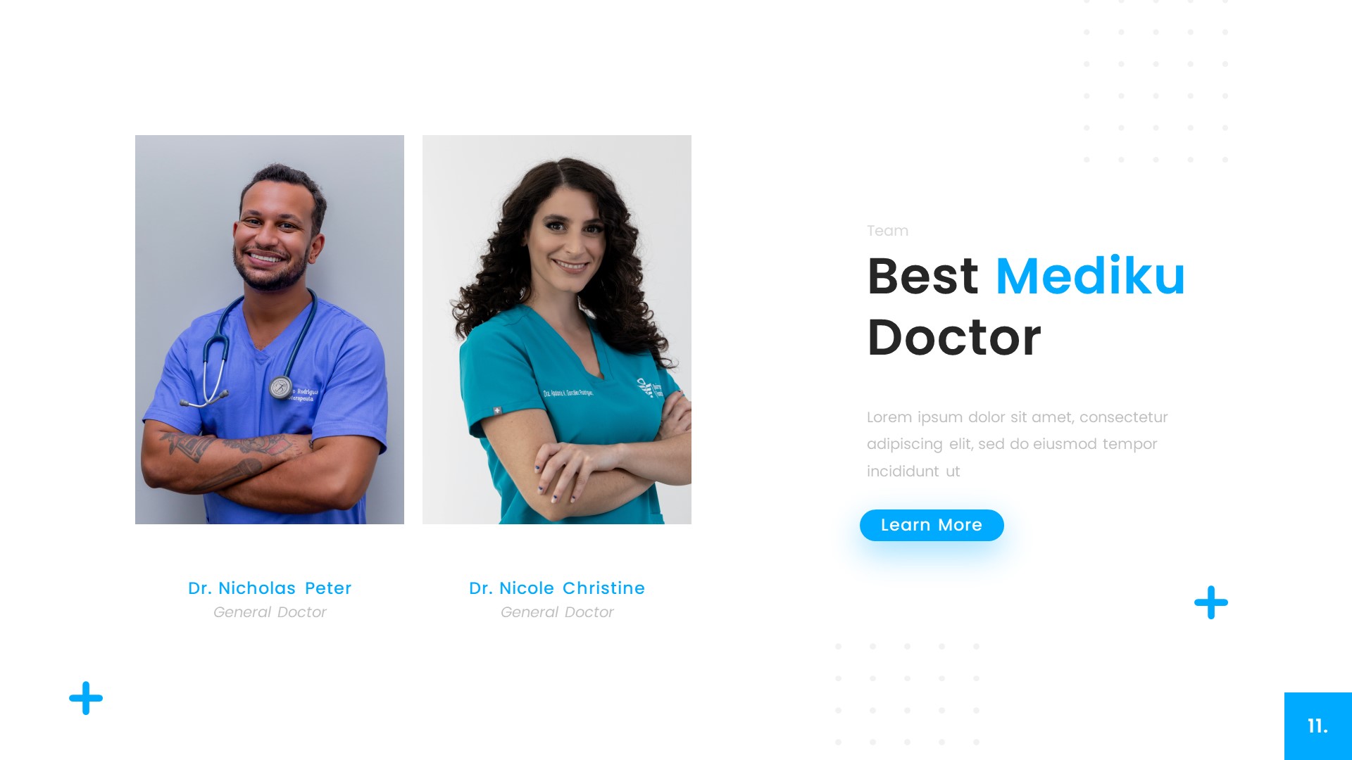 Mediku - Medical Presentation PowerPoint Template, Presentation Templates