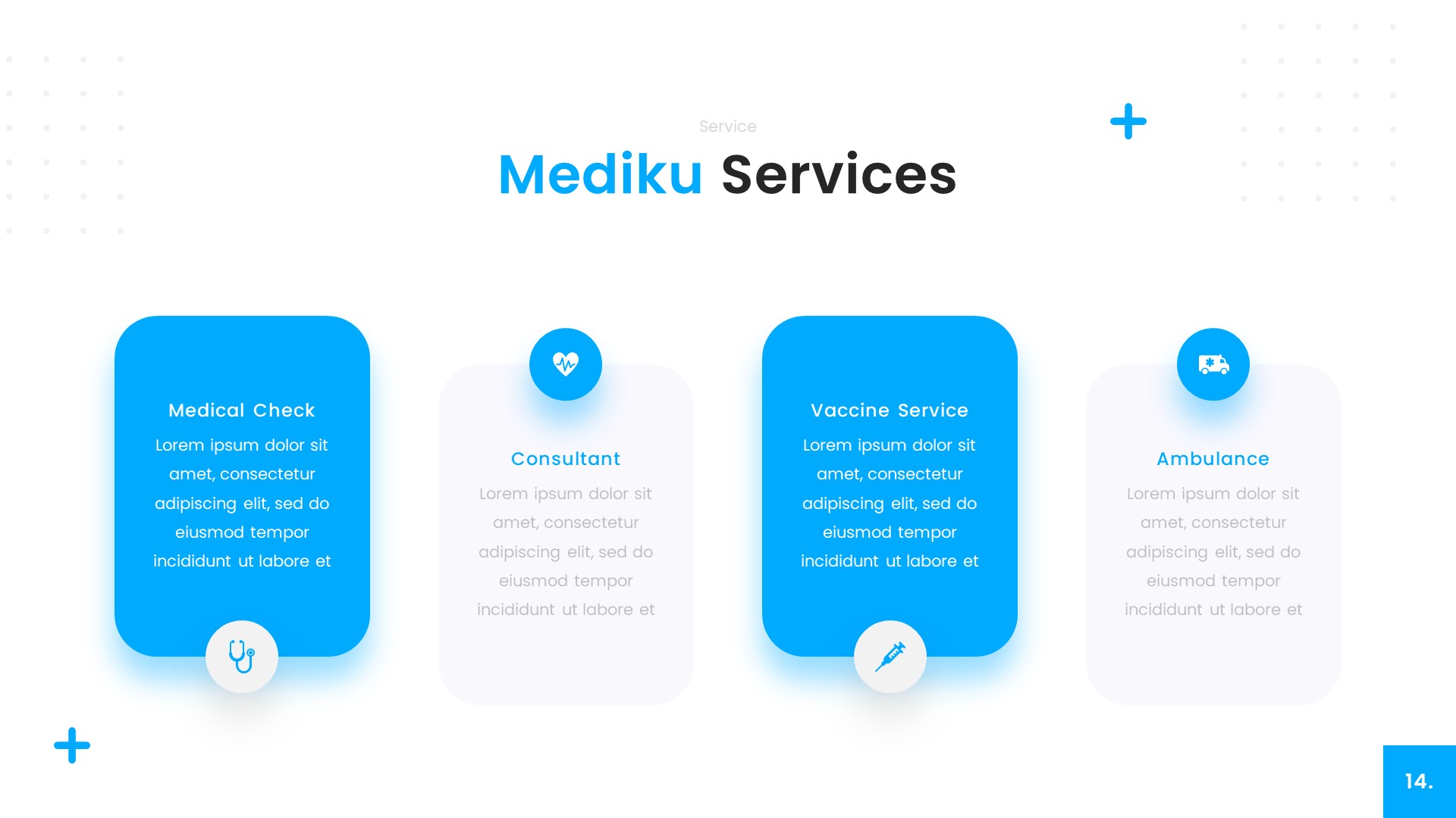 Mediku - Medical Presentation PowerPoint Template, Presentation Templates