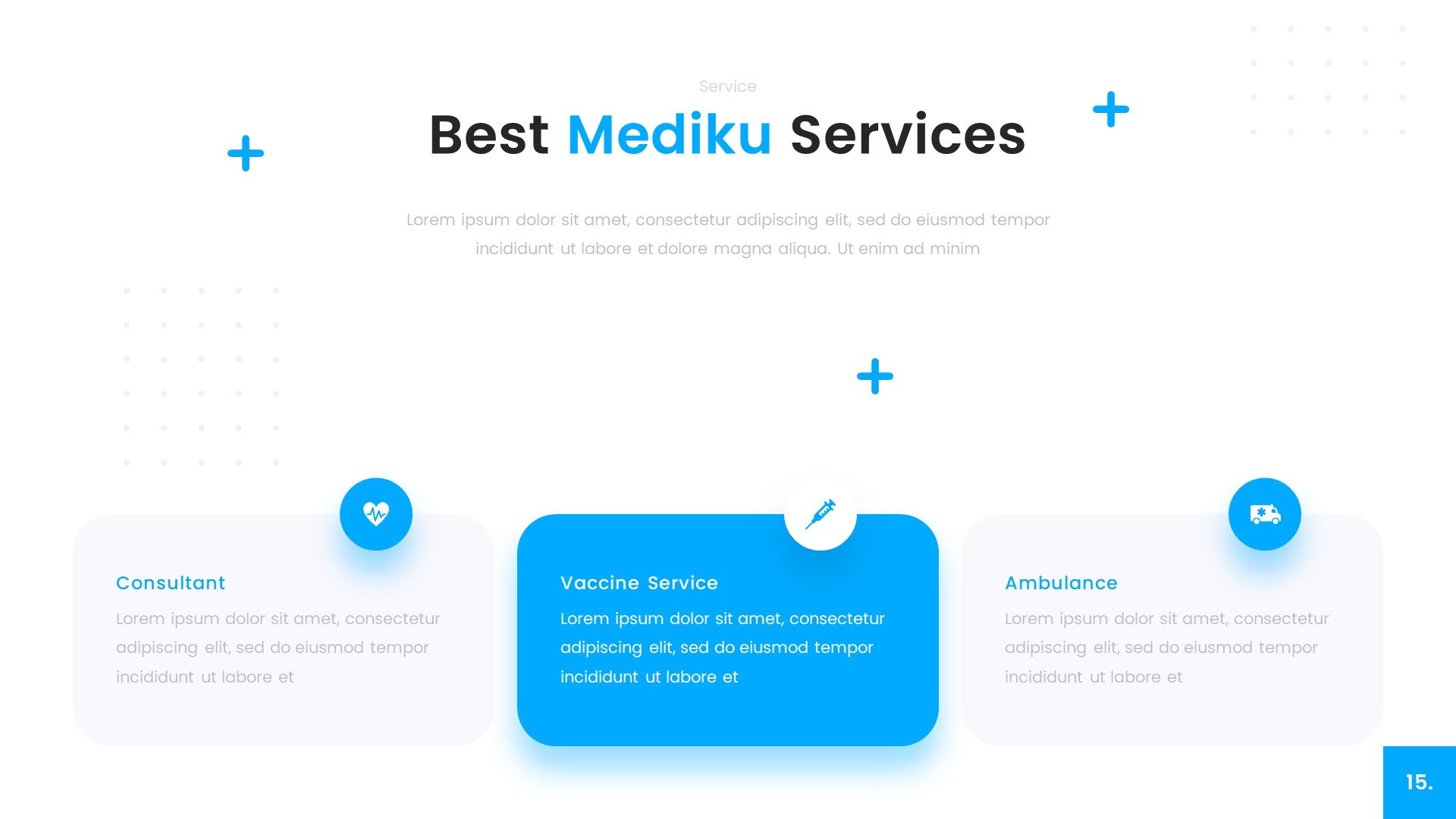 Mediku - Medical Presentation PowerPoint Template, Presentation Templates