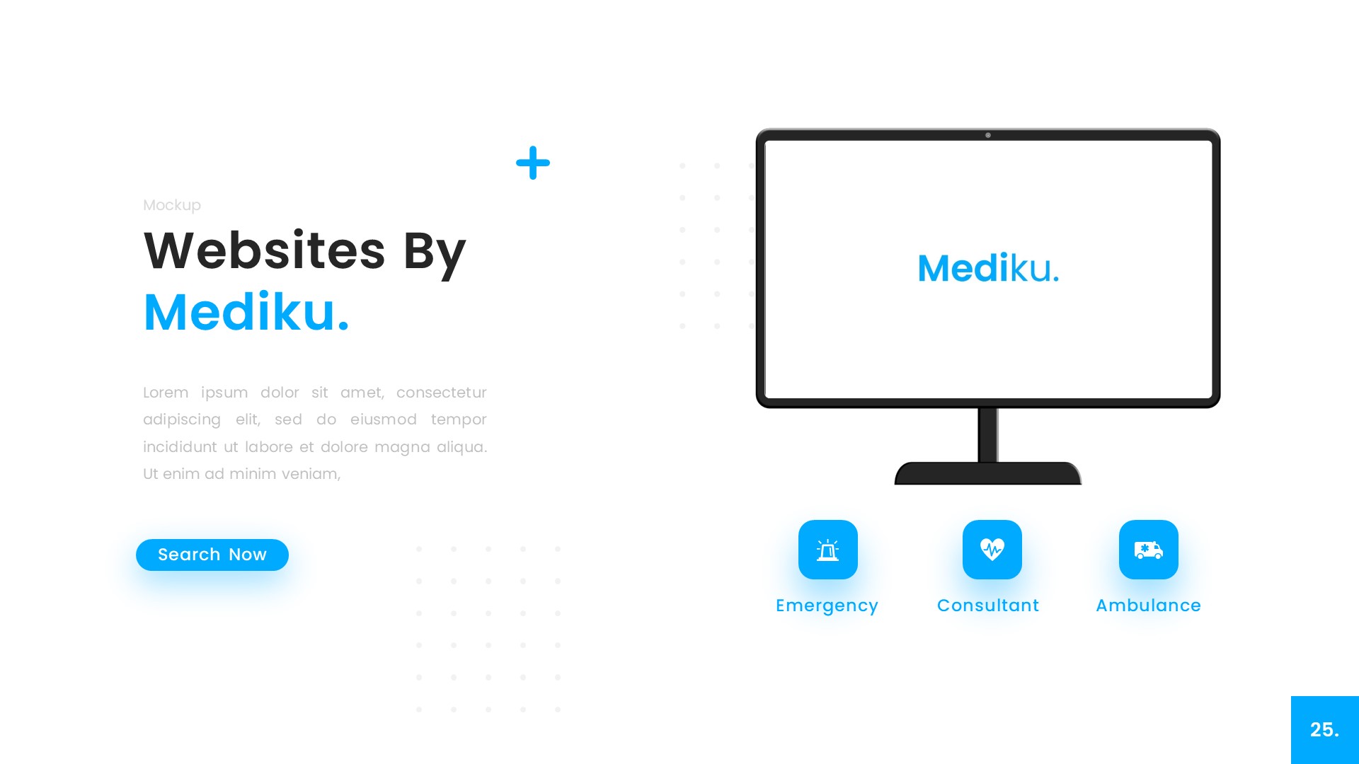 Mediku - Medical Presentation PowerPoint Template, Presentation Templates
