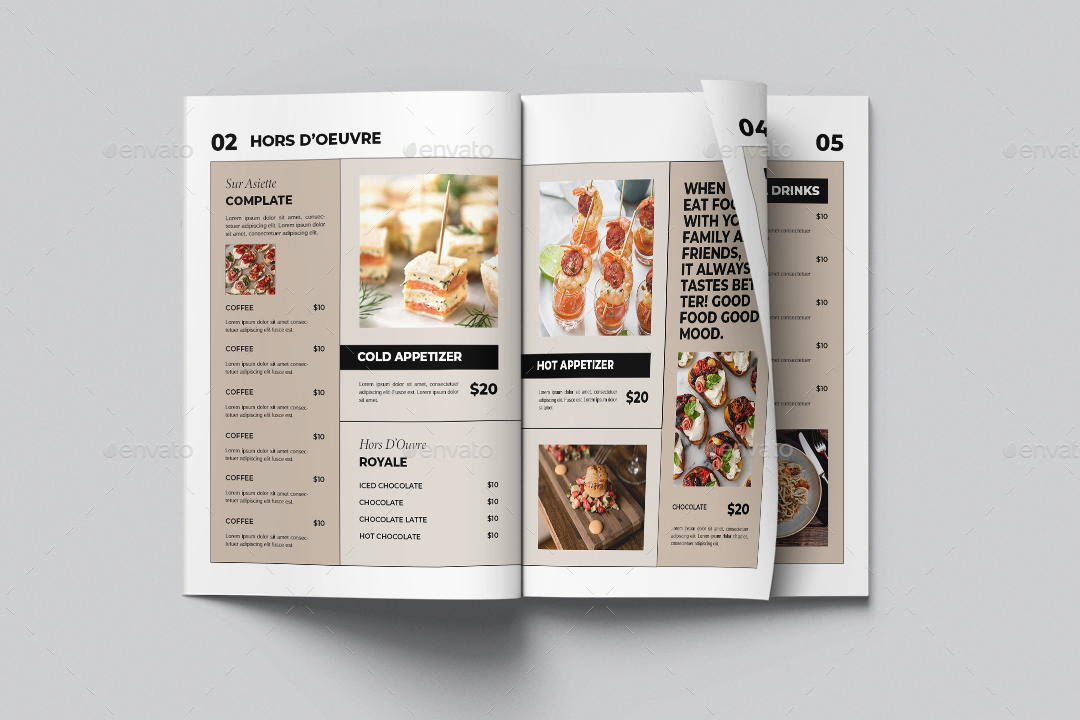 Kane Food Menus, Print Templates | GraphicRiver