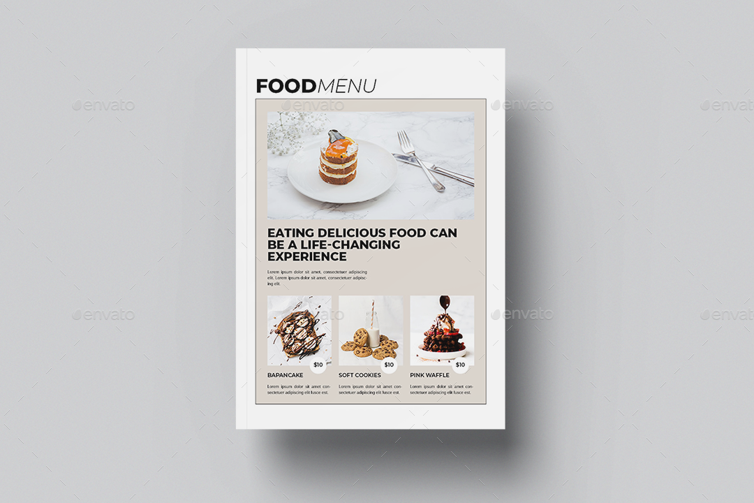 Kane Food Menus, Print Templates | GraphicRiver