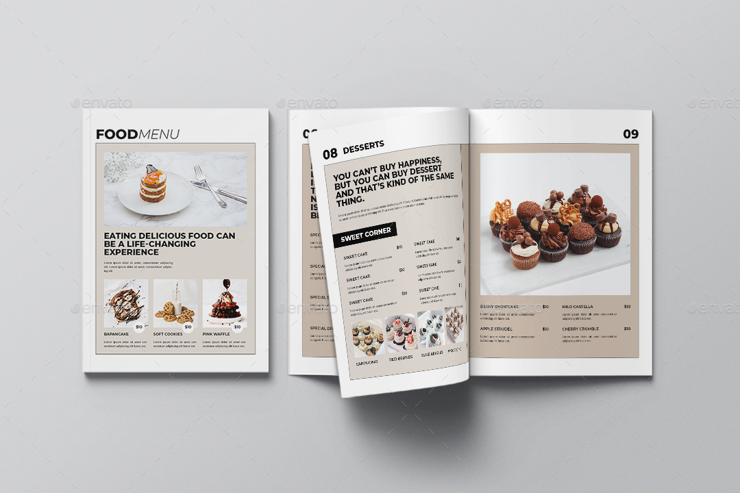 Kane Food Menus, Print Templates | GraphicRiver