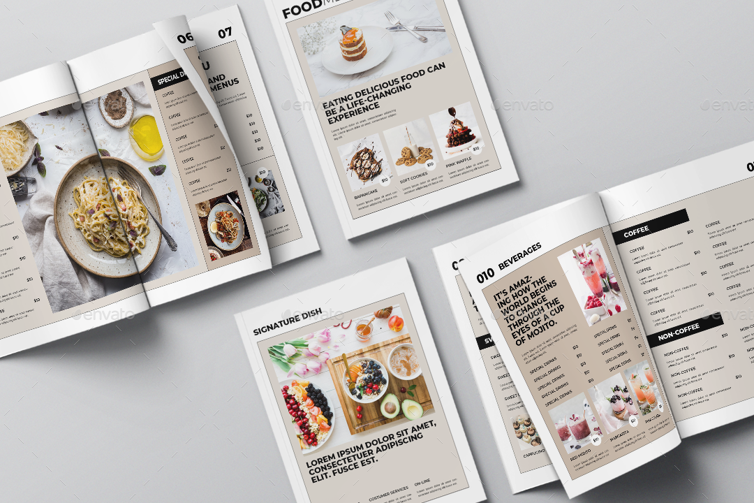 Kane Food Menus, Print Templates | GraphicRiver