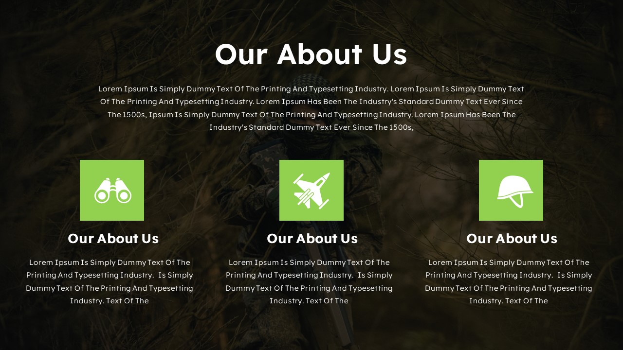 Forcer - Military & Army Powerpoint Template, Presentation Templates