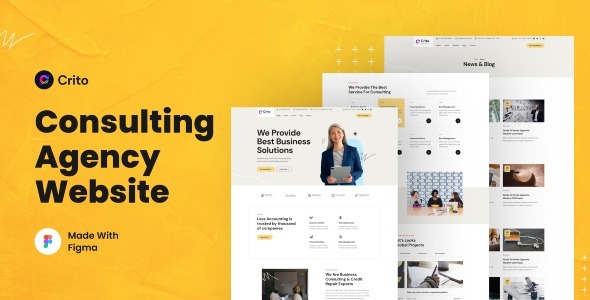 Crito - Consulting Agency Website Figma Template by Design-art ...