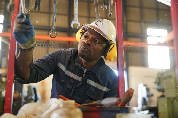 Professional heavy industry worker at factory(Multiple values) Stock ...