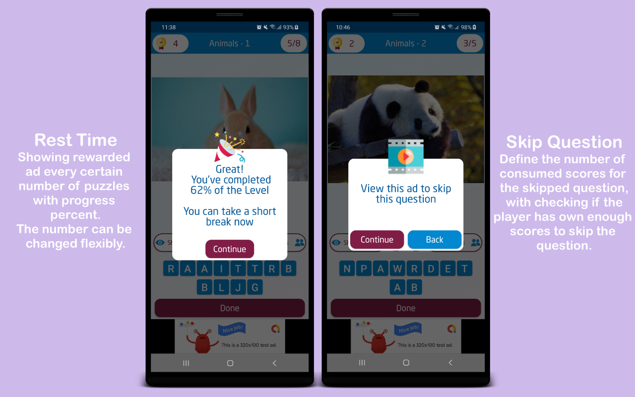 Online Word Quiz + Image Guess + Sound Guess Puzzle Game for Android by LeenahAlbanna